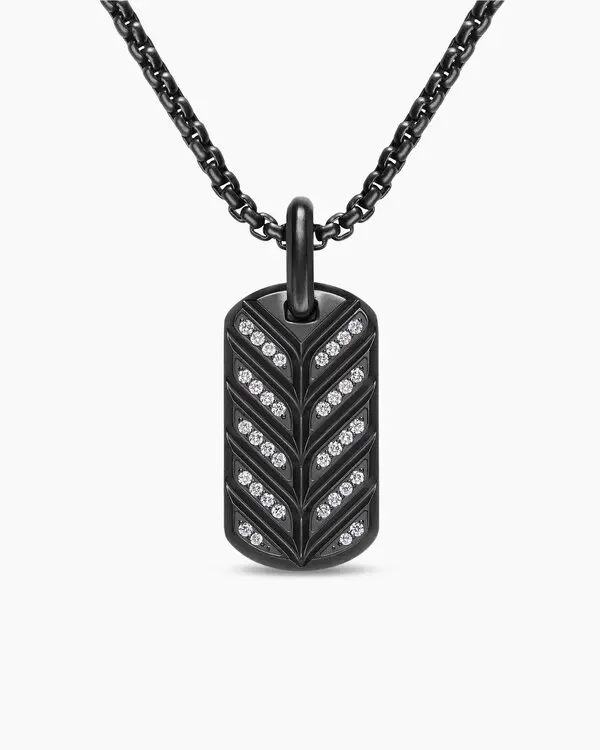 David Yurman Chevron Fluorescent Tag - Fluorescent Diamond