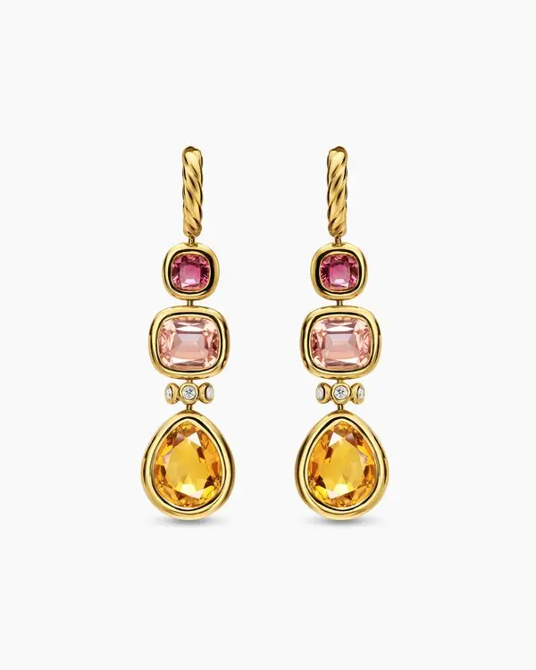 David Yurman Dy Mercer® Statement Stone Drop Earrings - Citrine