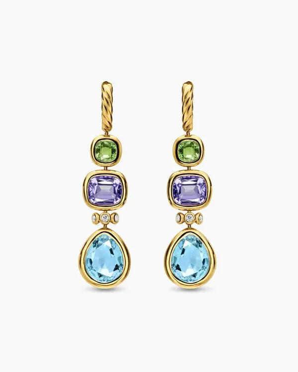 David Yurman Dy Mercer® Statement Stone Drop Earrings - Sky Blue Topaz