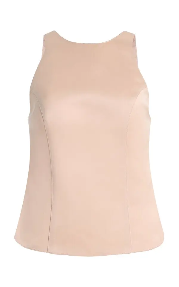 ALFIE Backless Sateen Top - Pink