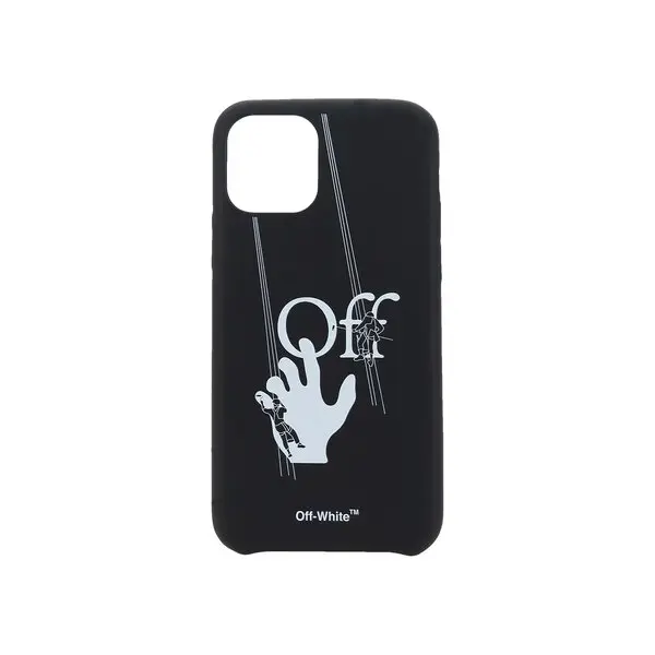 Off-White Hand Paint Iphone 11 Pro Case /white - Black