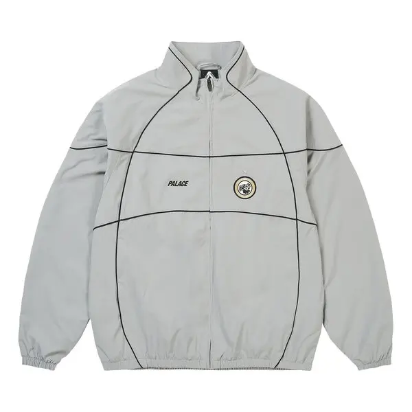 PALACE Pro Team Piped Shell Jacket - Grey