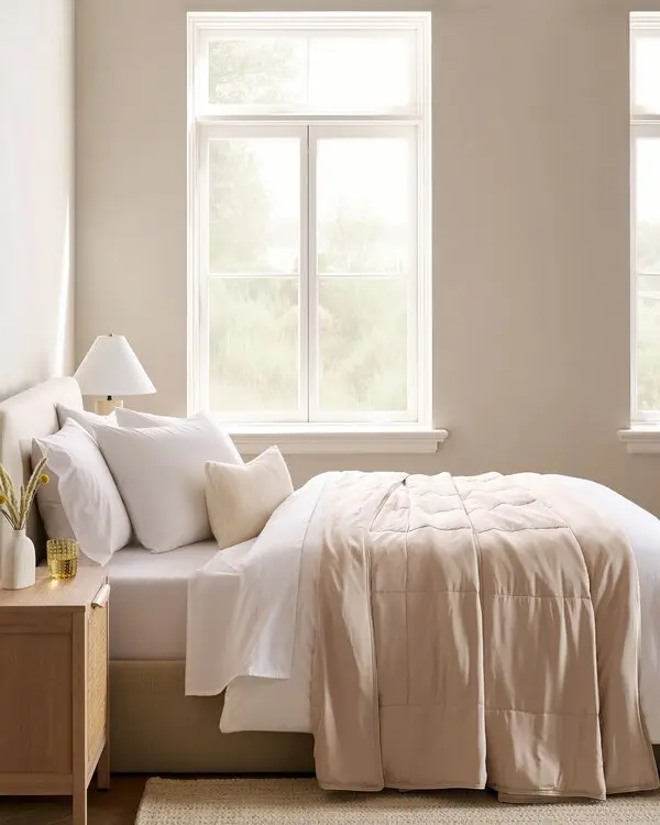 Quince Bamboo Comforter - Sand