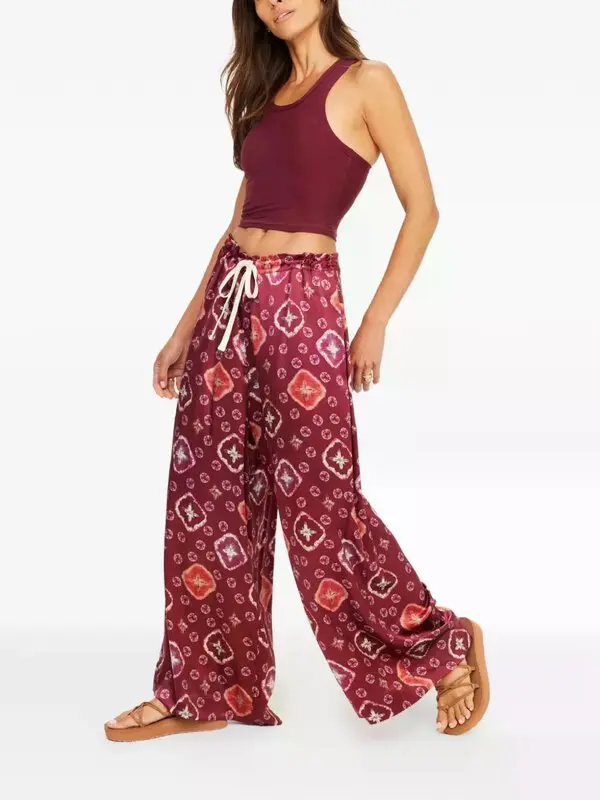 The Upside Miri Kato Wide-leg Silk Trousers