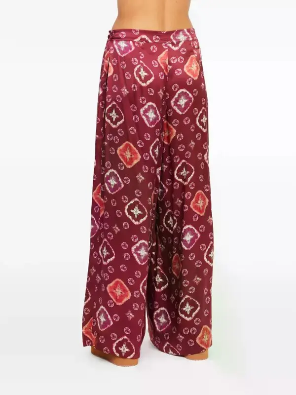 The Upside Miri Kato Wide-leg Silk Trousers
