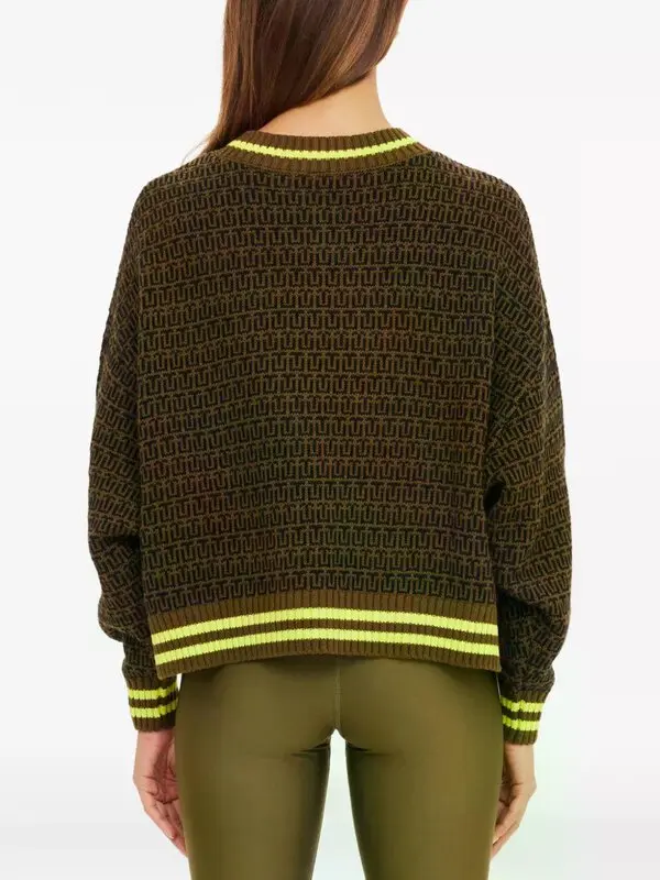 The Upside Castilla Clementine V-neck Sweater - Green