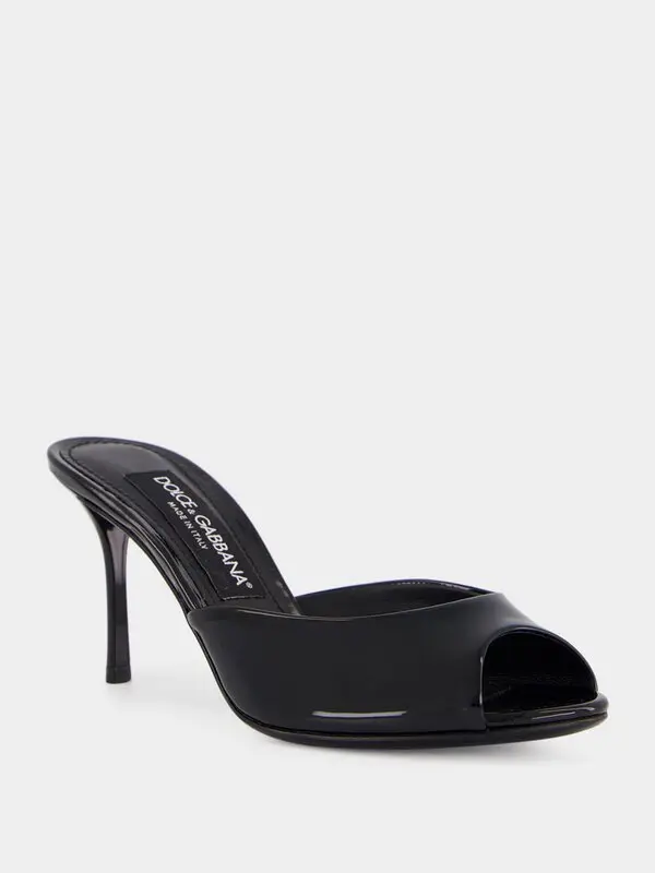 Dolce & Gabbana Patent Leather Keira Mules