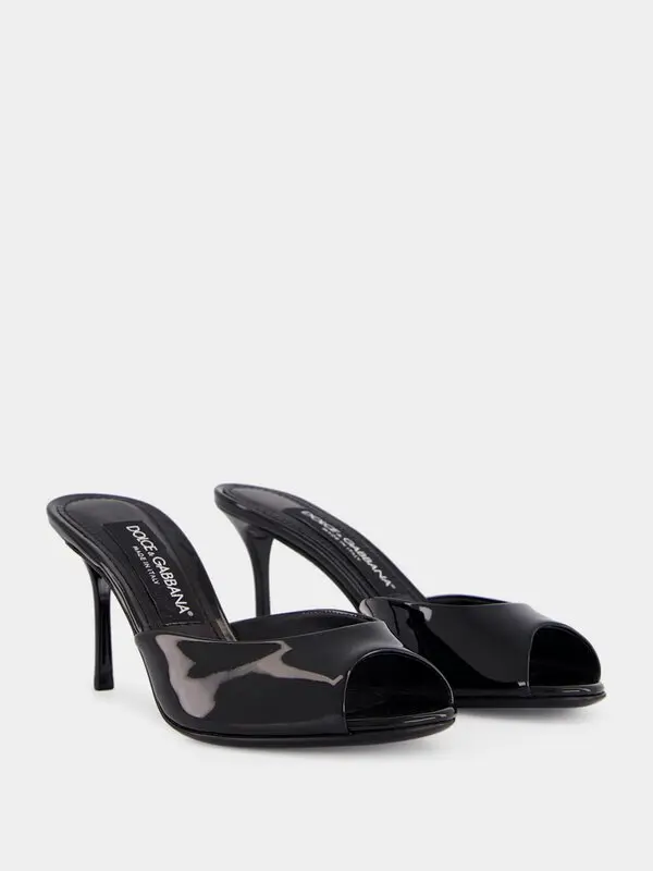 Dolce & Gabbana Patent Leather Keira Mules
