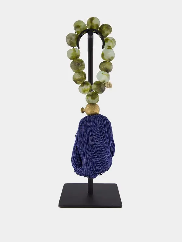STUDIO JULIA ATLAS Prayer Bead Artwork - Green