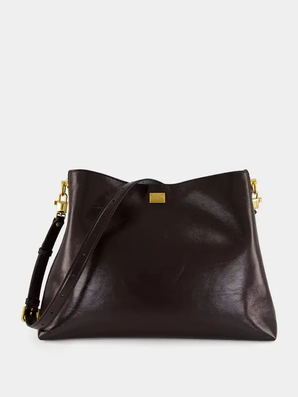 Dolce & Gabbana Large Vittoria Shoulder Bag - Brown