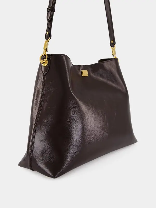 Dolce & Gabbana Large Vittoria Shoulder Bag - Brown