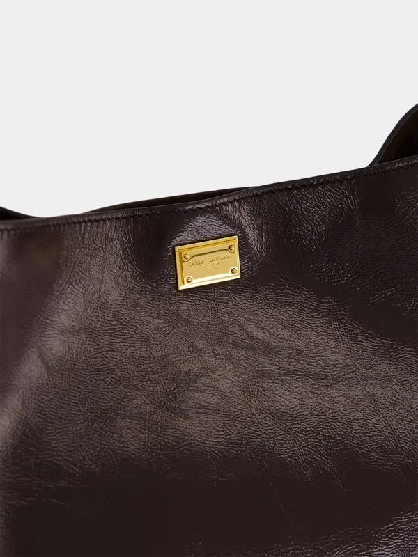Dolce & Gabbana Large Vittoria Shoulder Bag - Brown