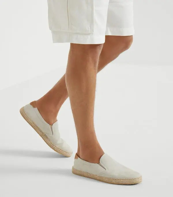 Brunello Cucinelli Suede Espadrilles - Beige