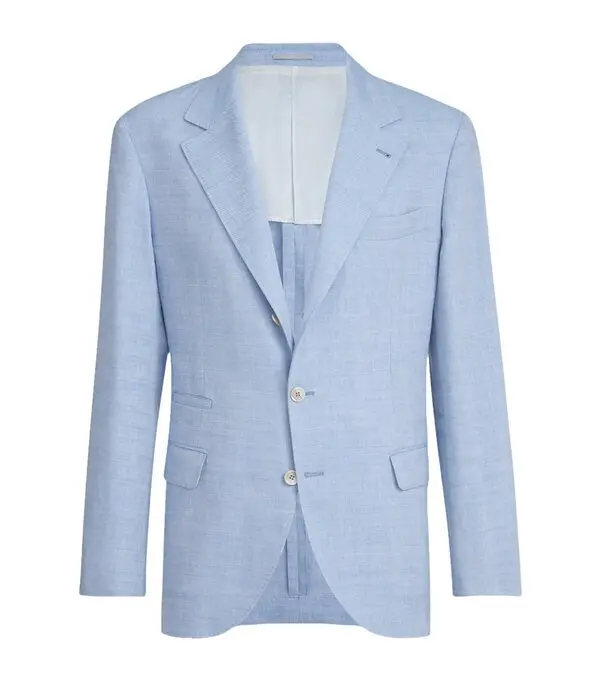 Brunello Cucinelli Linen-wool Deconstructed Blazer
