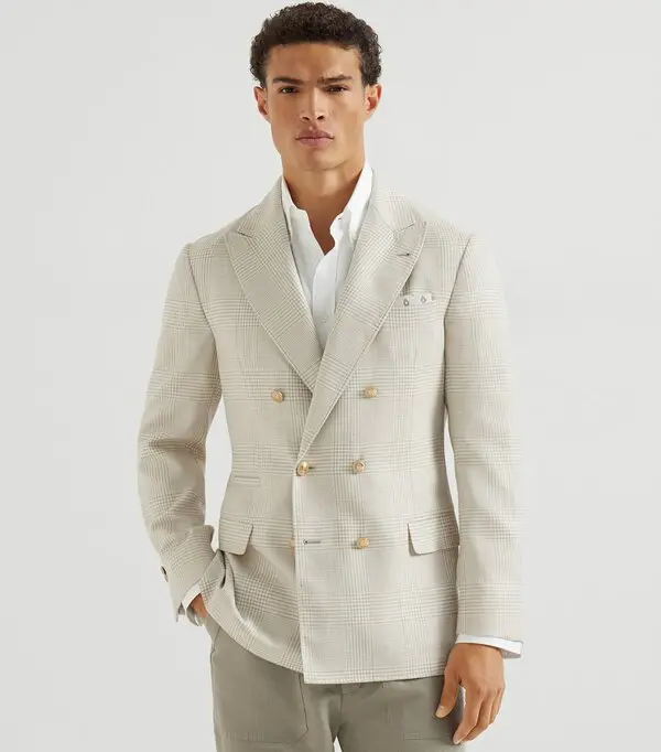 Brunello Cucinelli Wool-silk-linen Blazer