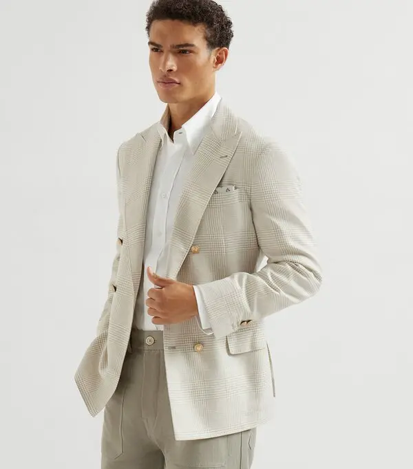 Brunello Cucinelli Wool-silk-linen Blazer