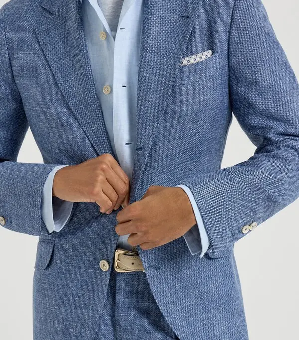 Brunello Cucinelli Wool-linen-silk-cashmere 2-piece Suit - Blue