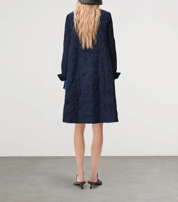 Loewe Cotton-blend Striped Shirt Dress - Navy