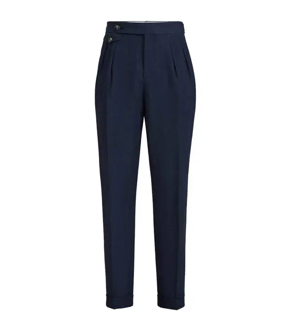 Brunello Cucinelli Linen Tailored Trousers
