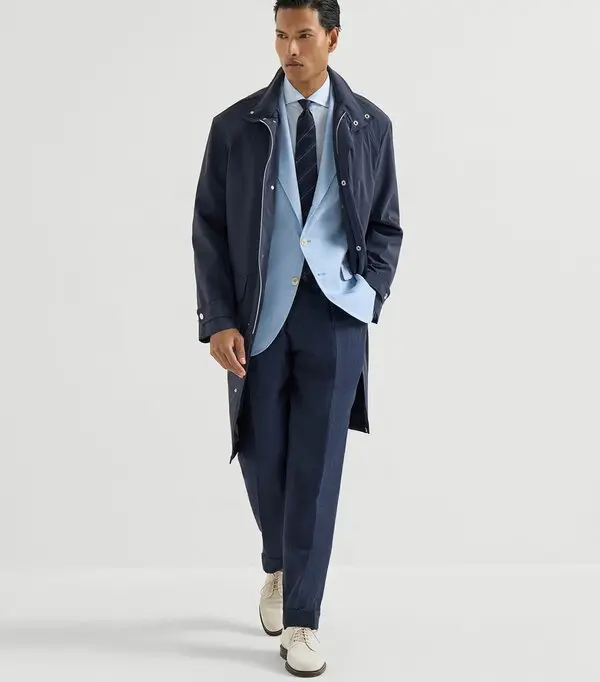 Brunello Cucinelli Linen Tailored Trousers