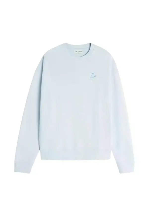 CAFÉ KITSUNÉ Logo-embroidered Sweatshirt