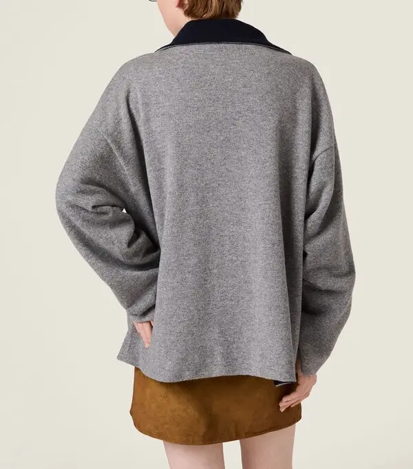 Miu Miu Cashmere Half-zip Sweater