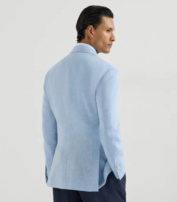 Brunello Cucinelli Linen-wool Deconstructed Blazer