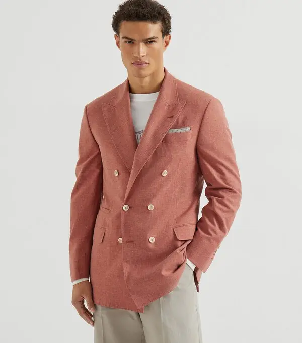Brunello Cucinelli Wool-cotton-silk Blazer