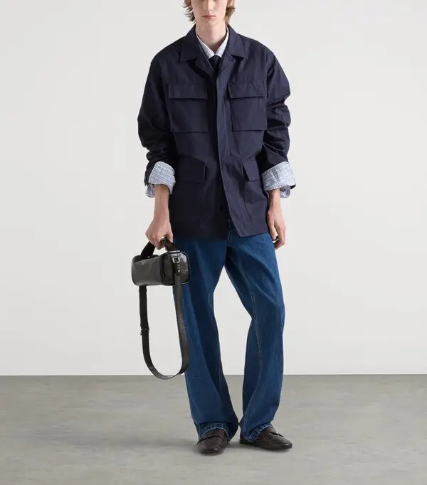 Prada Cotton Safari Jacket - Blue