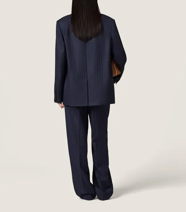 Miu Miu Wool Pinstripe Blazer