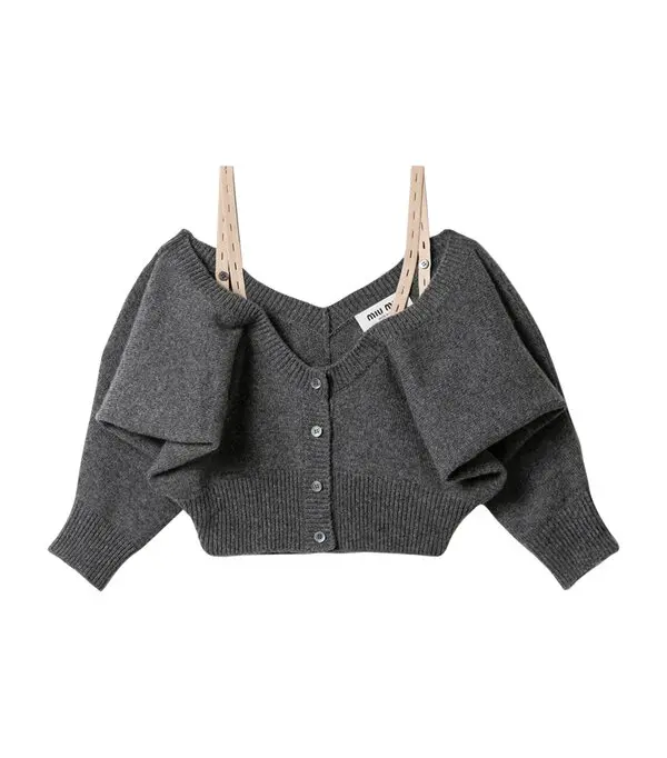 Miu Miu Cashmere Cropped Cardigan