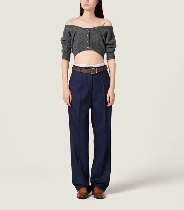 Miu Miu Cashmere Cropped Cardigan