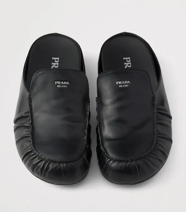 Prada Leather Mules