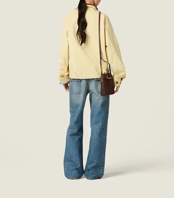 Miu Miu Cotton Poplin Shirt Jacket - Yellow