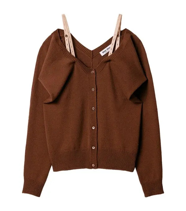 Miu Miu Cashmere Cropped Cardigan