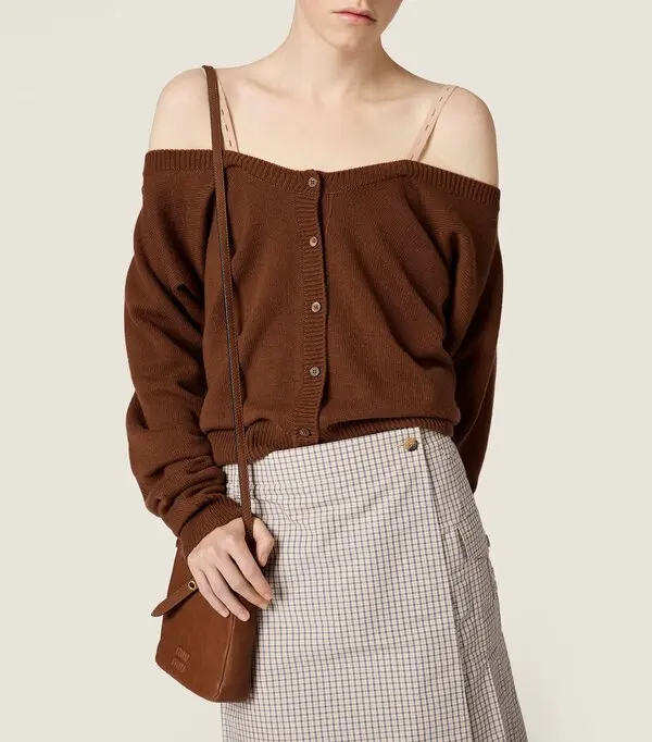 Miu Miu Cashmere Cropped Cardigan