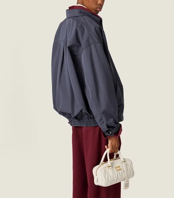 Miu Miu Garment-washed Cotton Shirt Jacket