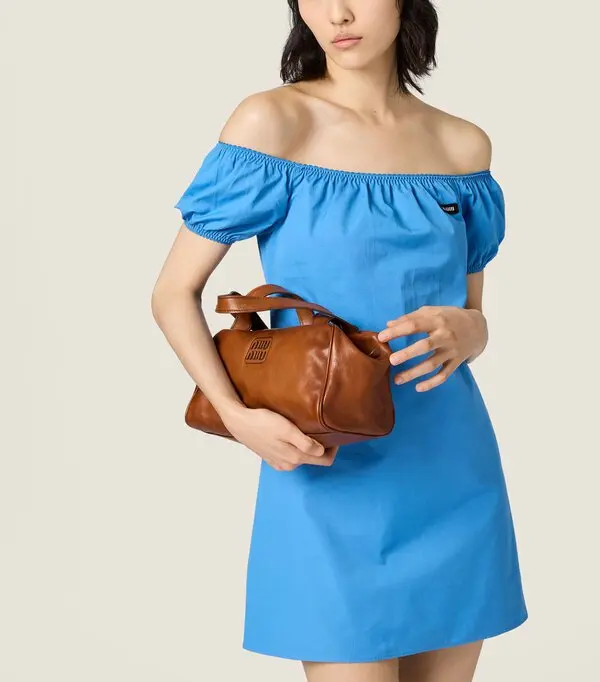Miu Miu Cotton Poplin Mini Dress