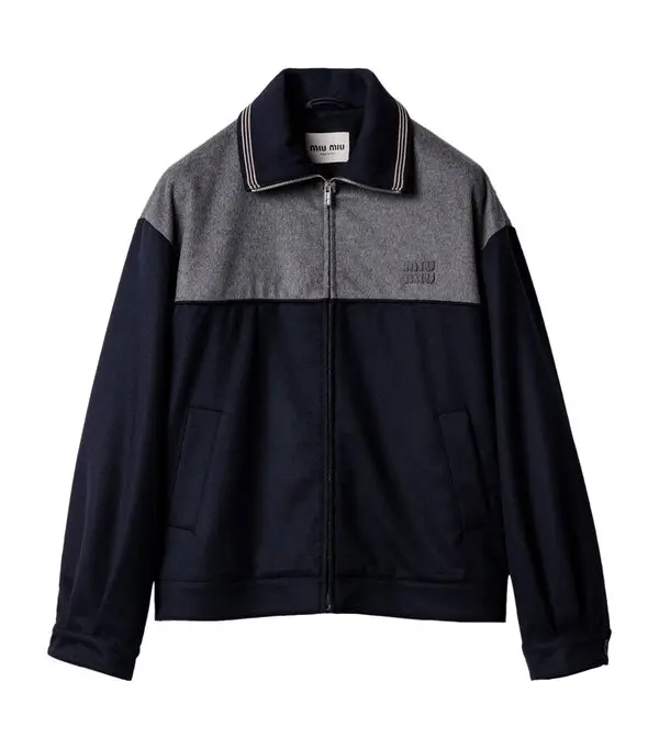 Miu Miu Wool-cashmere Bomber Jacket