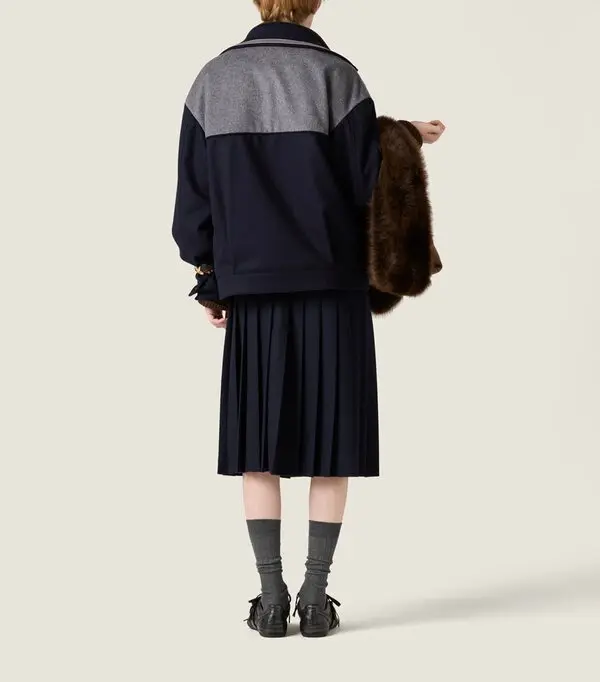Miu Miu Wool-cashmere Bomber Jacket