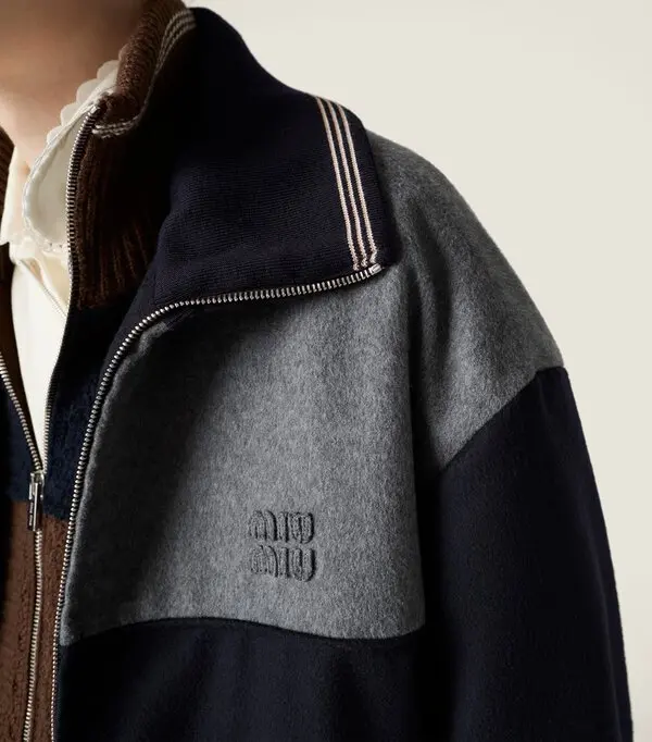 Miu Miu Wool-cashmere Bomber Jacket