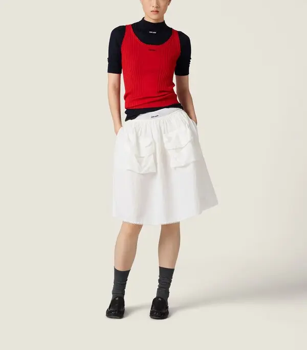 Miu Miu Wool Ribbed Sweater