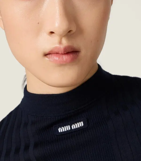 Miu Miu Wool Ribbed Sweater