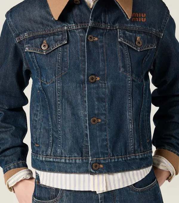 Miu Miu Denim Blouson Jacket