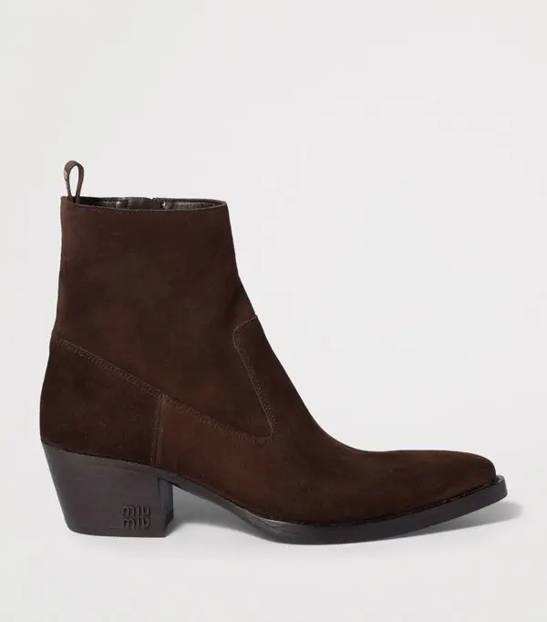 Miu Miu Suede Ankle Boots 45