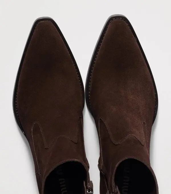 Miu Miu Suede Ankle Boots 45