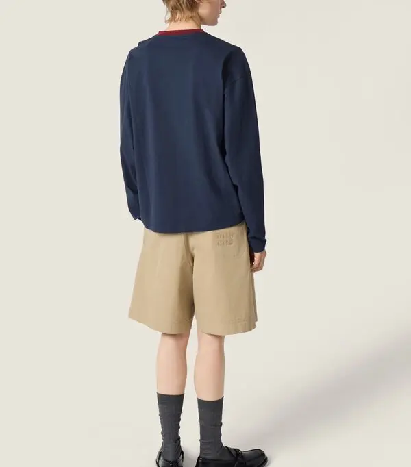 Miu Miu Cotton Long-sleeve T-shirt