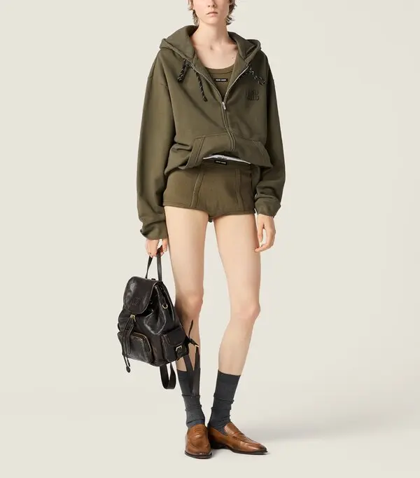 Miu Miu Garment-dyed Boxer Shorts