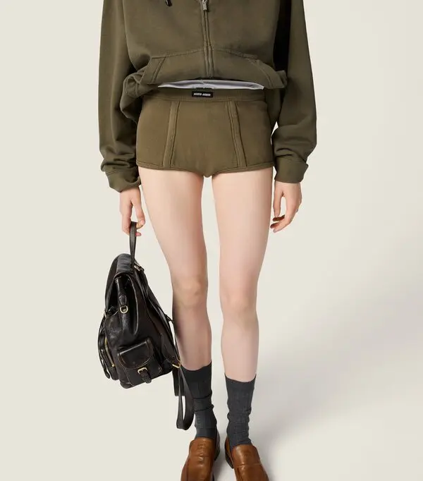 Miu Miu Garment-dyed Boxer Shorts