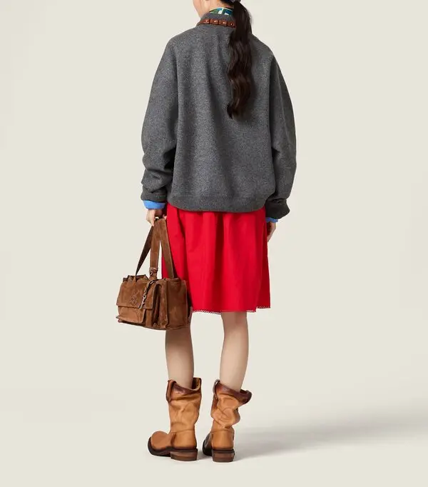 Miu Miu Cashmere Quarter Zip Sweater